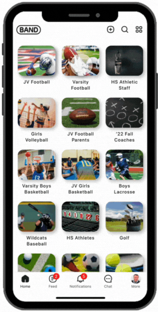 the BAND app - Get your messages read!
